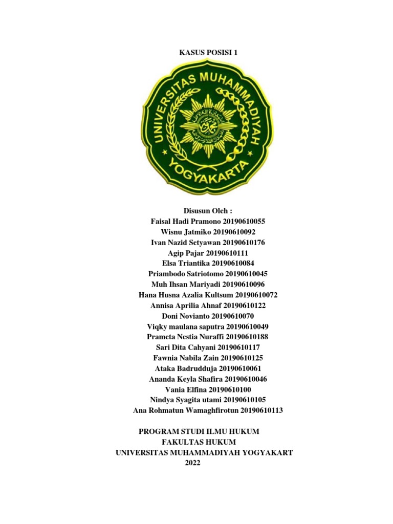 Matriks Perdata Kaspos 1 | PDF