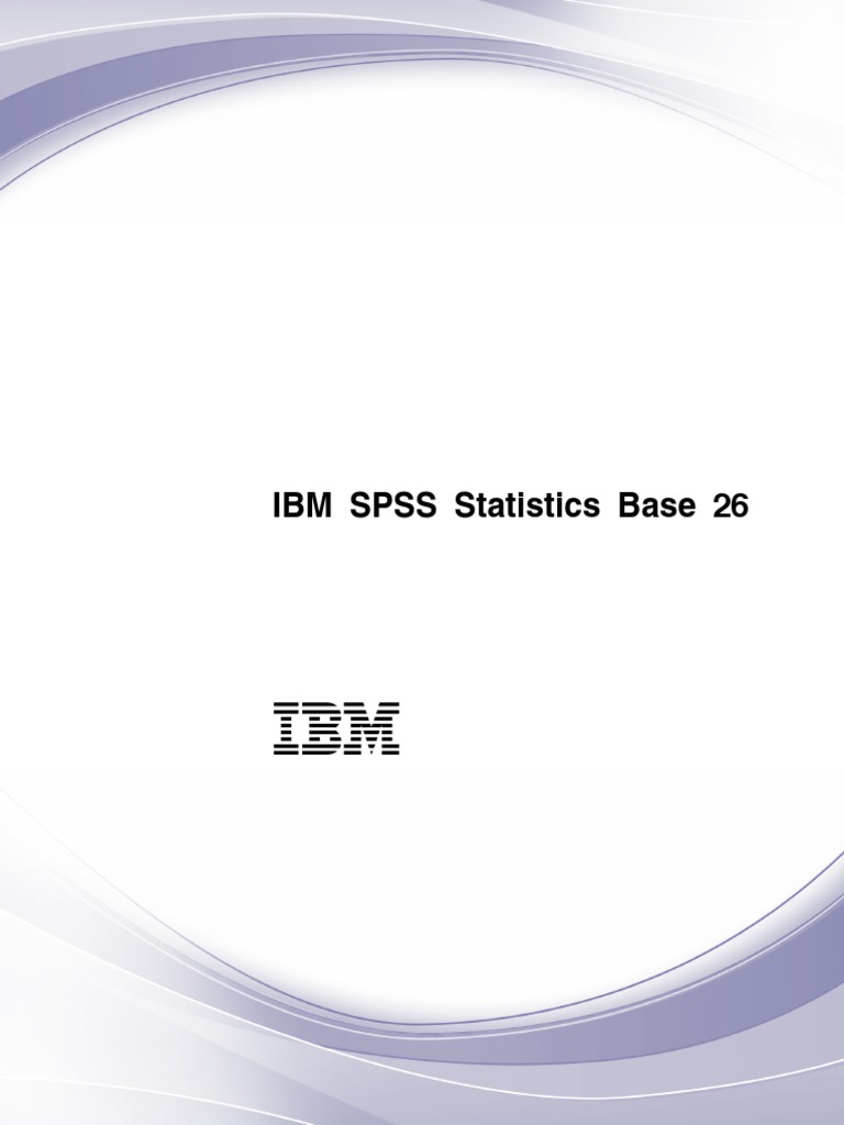 IBM SPSS Statistics Base | PDF