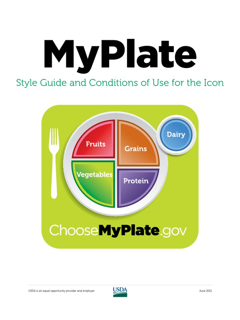 Myplate: Style Guide and Conditions of Use For The Icon | PDF | Icon ...