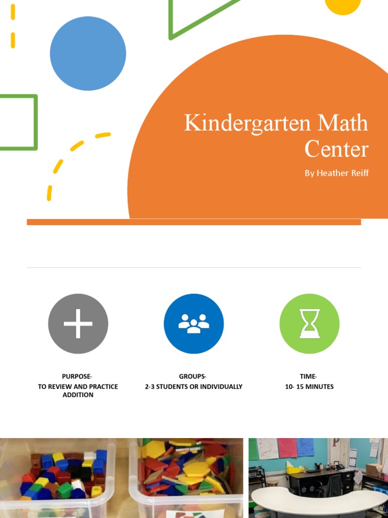 Kindergarten Math Center | PDF