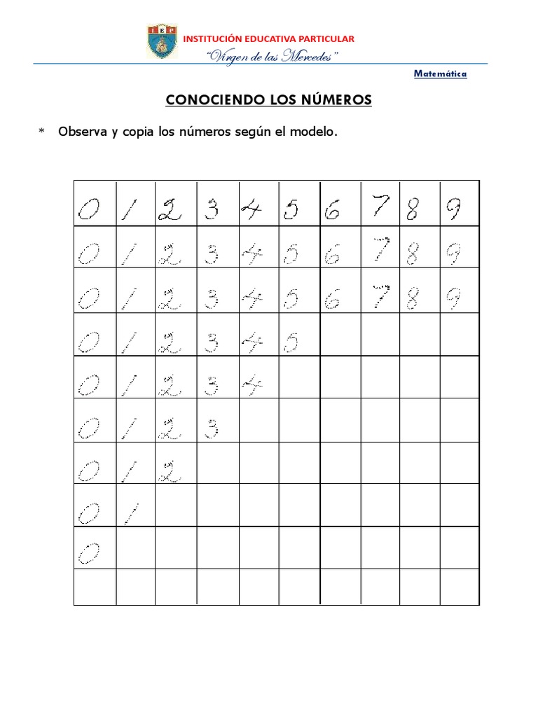 Mat - 11 - 04 - CONOCIENDO LOS NÚMEROS 1° | PDF
