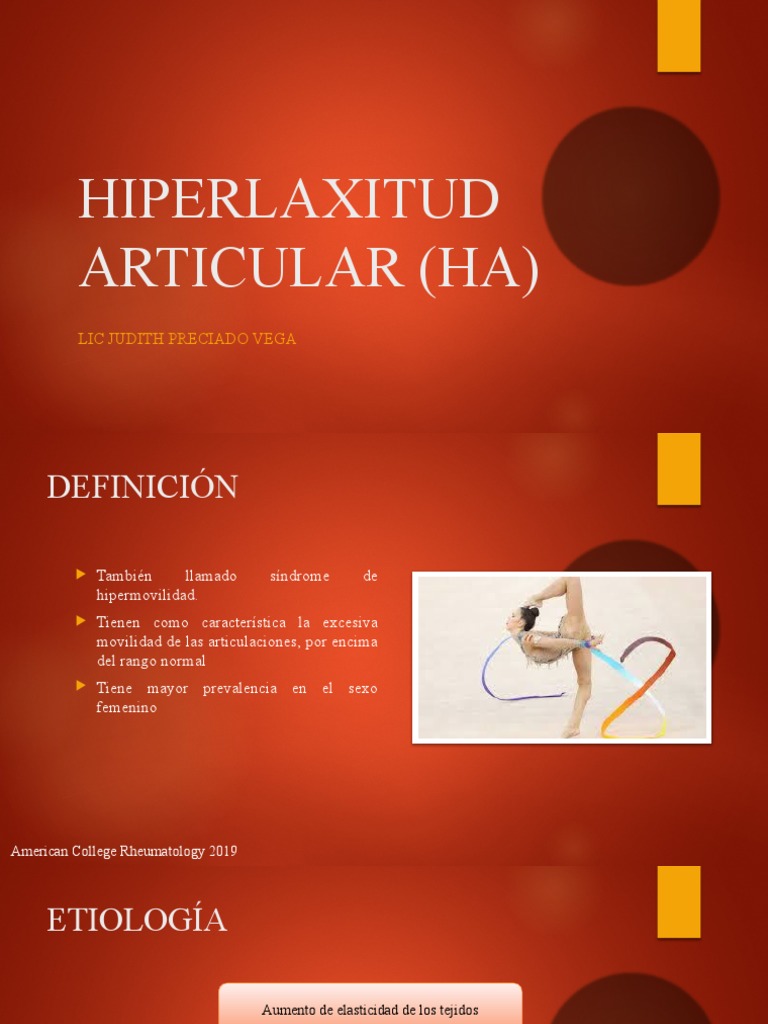 Hiperlaxitud Articular: Definición y Tratamiento | PDF | Ciencias de la ...