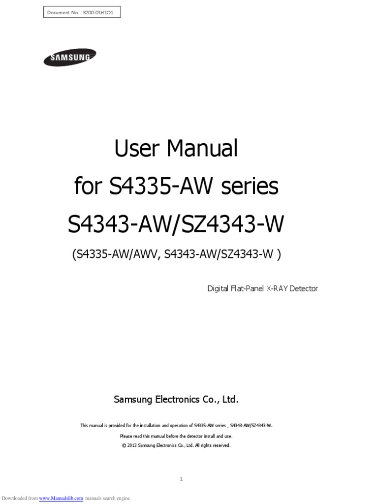 User Manual For S4335-AW Series S4343-AW/SZ4343-W | PDF | Electrical ...