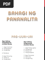 Mga Panagano NG Pandiwa | PDF