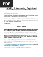 9 Steps To A Better Static Mix - Cheat Sheet | PDF | Sound Recording ...