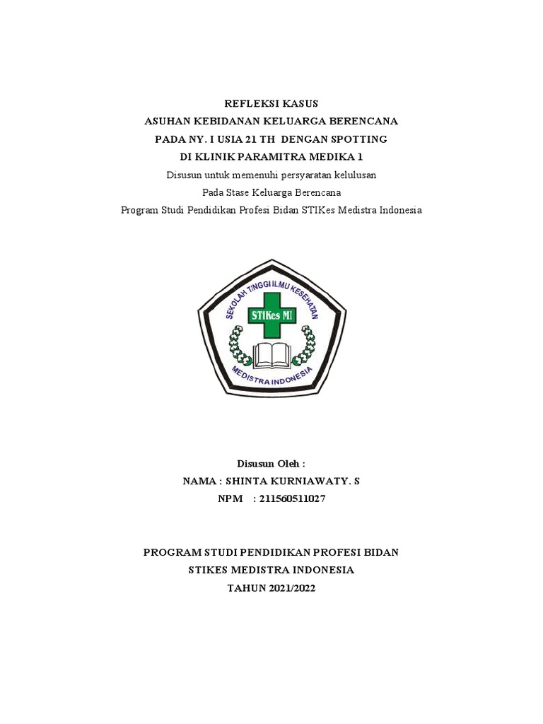 Refleksi Kasus KB | PDF