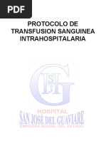 Protocolo de Transfusión Masiva 2023 | PDF | Transfusión de sangre ...