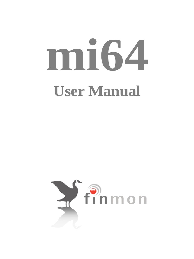 Finmon Mi64 User Manual v0.5 | PDF | Security Alarm | Computing