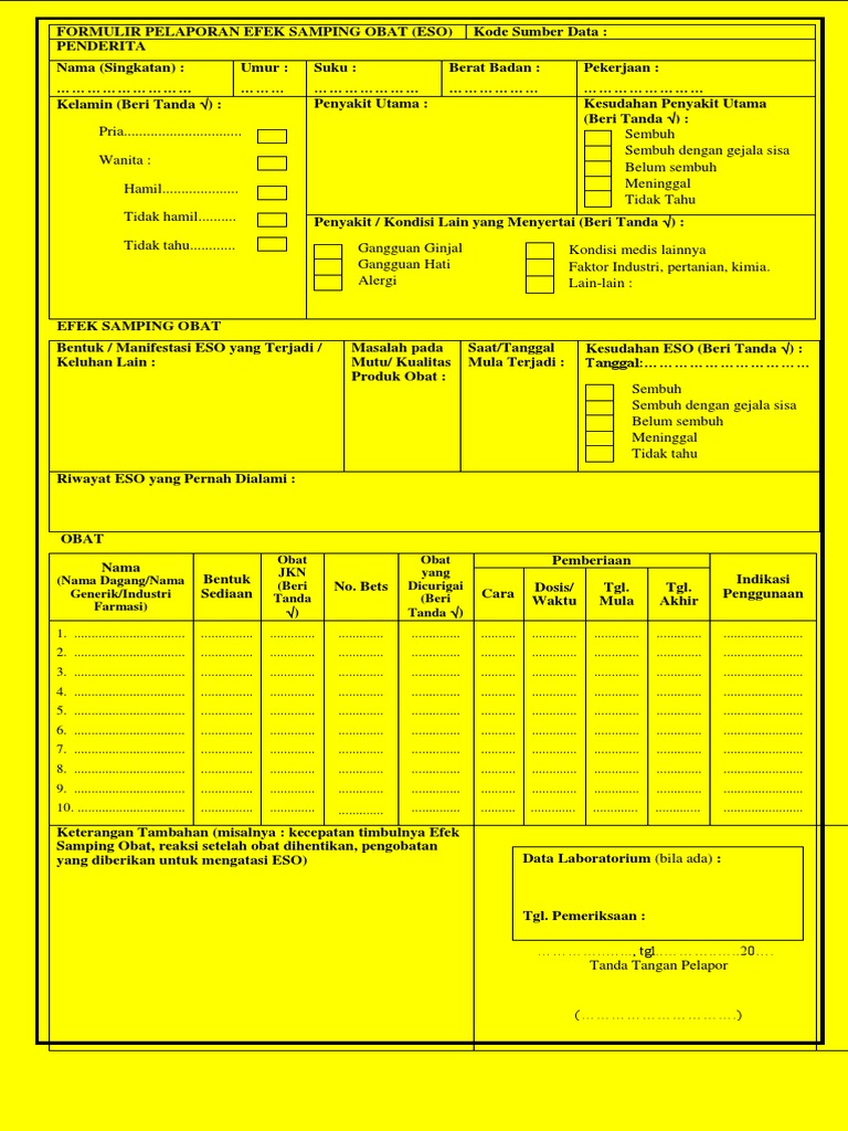 Form Meso - Kuning | PDF