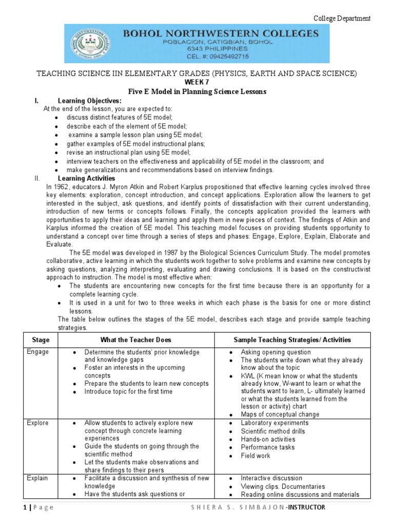 Teaching Science Iin Elementary Grades (Physics, Earth and Space ...
