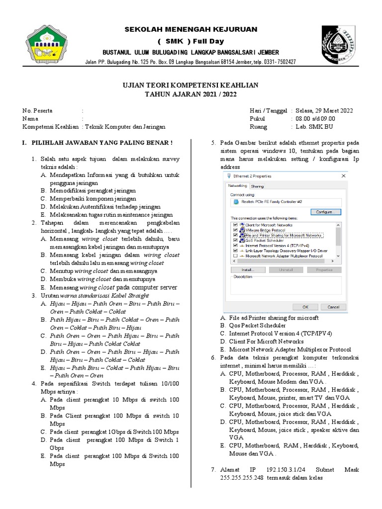 Soal Teori UKK | PDF