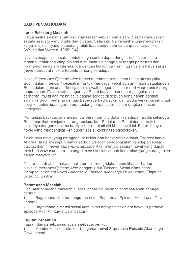 Supernova Novel | PDF | Sejarah | Fiksi Umum