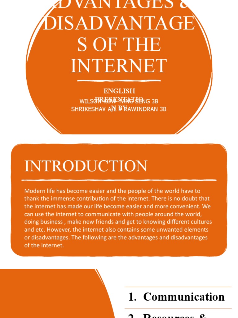 Internet: Pros and Cons Explained | PDF | Internet | Communication