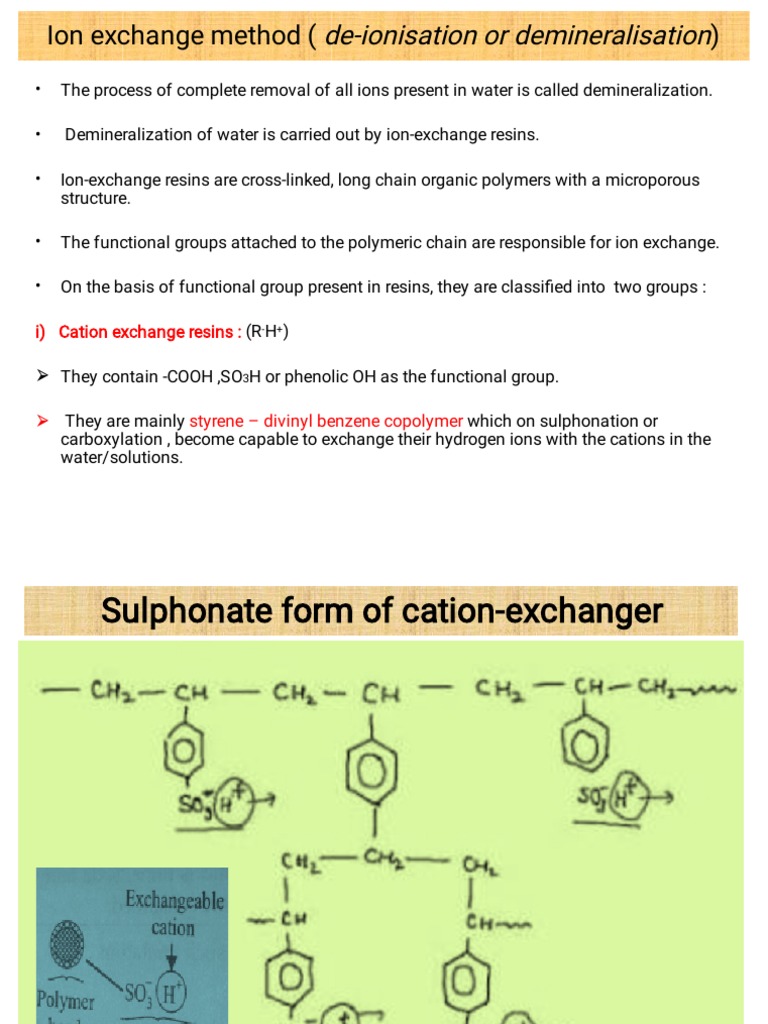 Ion Exchange Process | PDF | Ion Exchange | Physical Chemistry