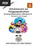 Esp 5 Quarter 1 Week 1 Self-Learning Module | PDF