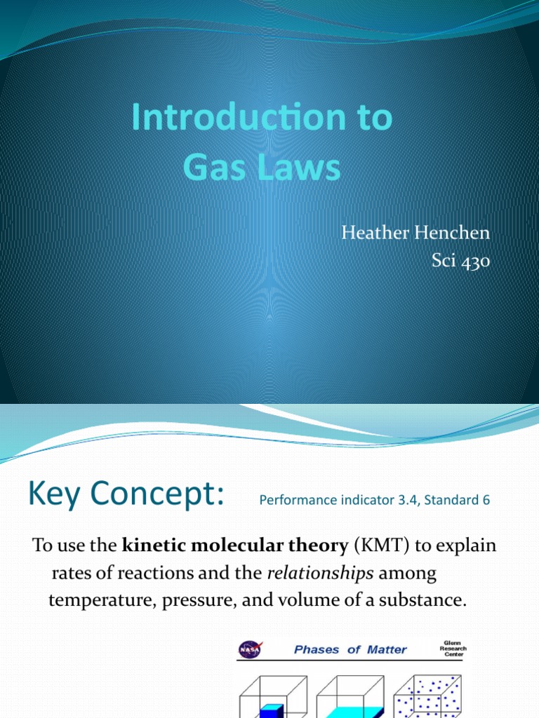 Understanding Gas Laws and KMT | PDF | Gases | Applied Statistics