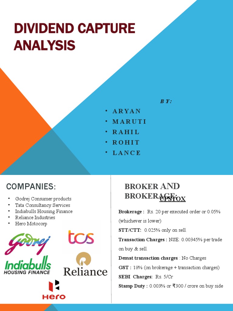Dividend Capture Analysis | PDF | Financial Economics | Economies