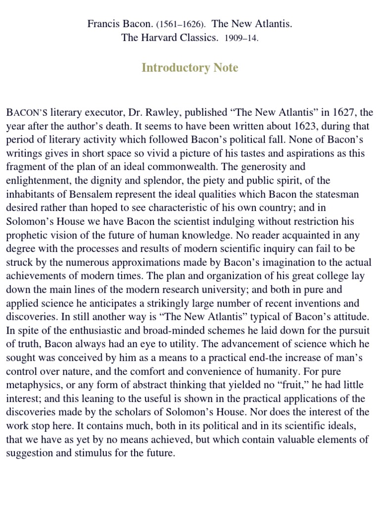 Francis Bacon | PDF | Francis Bacon | Science