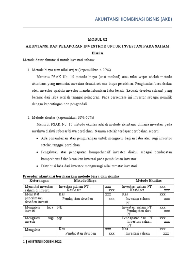 Coret Coret M2 | PDF | Pengelolaan Keuangan & Uang | Hukum