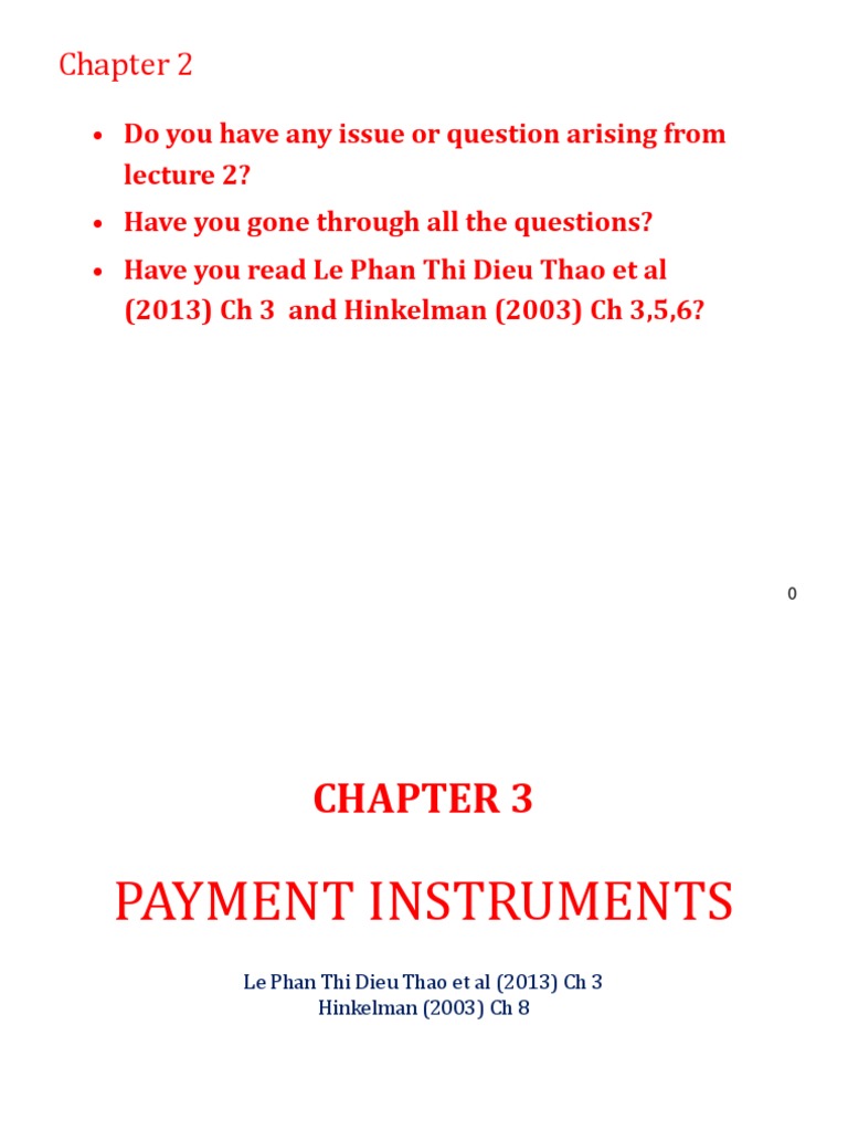 2020 NTP IP Chapter 3 4 | PDF | Debit Card | Negotiable Instrument