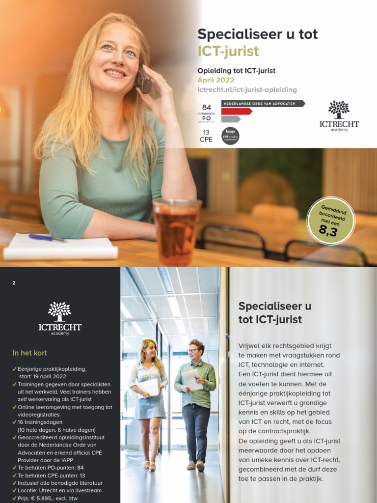 Brochure Opleiding ICT-jurist, Start April 2022 | PDF