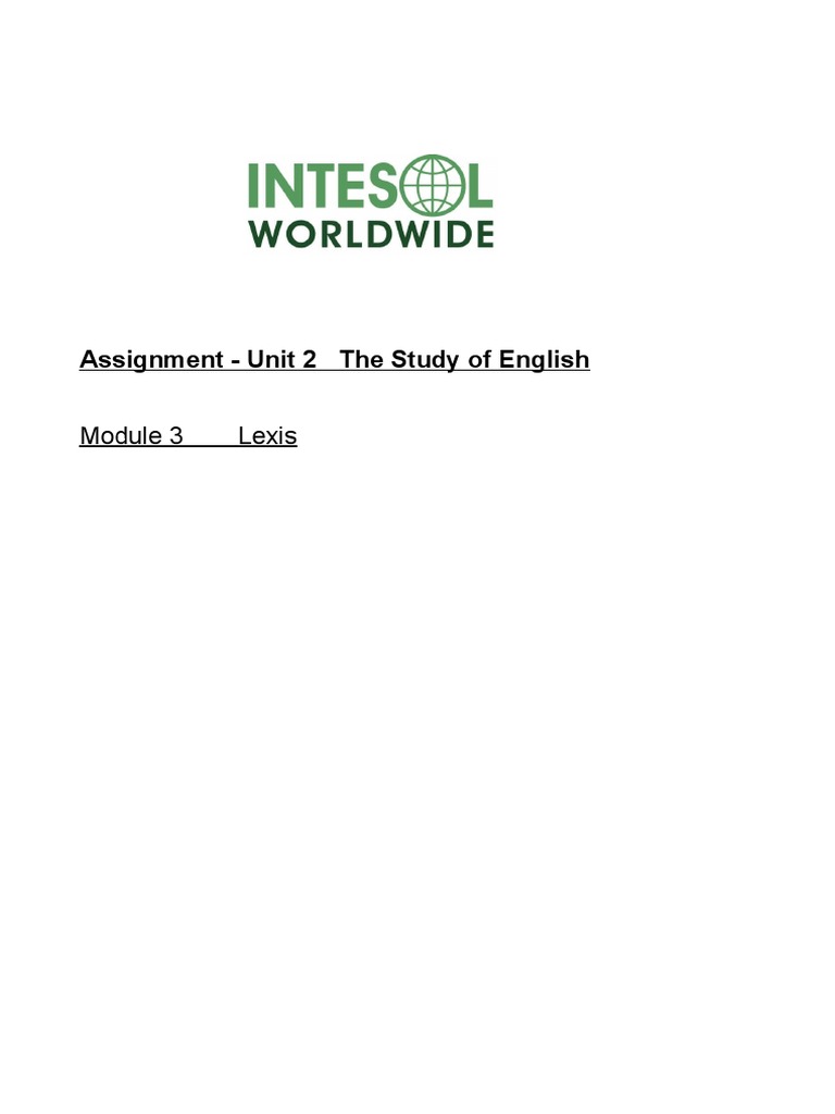 Intersol Unit 2 Module 3 | PDF