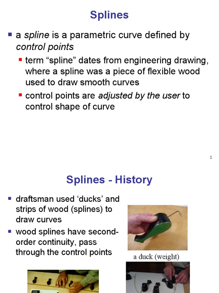 Splines: A Spline Is A Parametric Curve Defined by | PDF | Spline ...