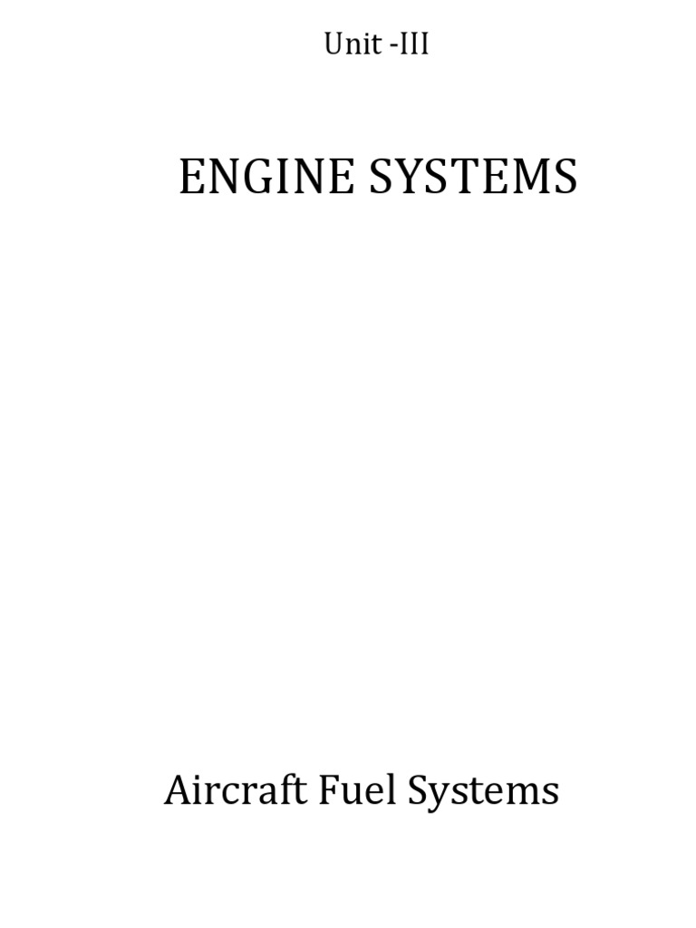 Aircraft - Fuel - Systems Completed | PDF