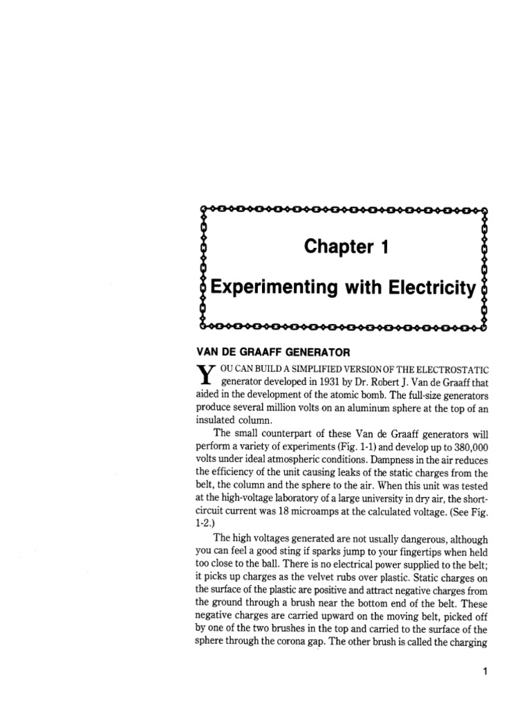 VDG Instruction Pages | PDF | High Voltage | Electrical Engineering