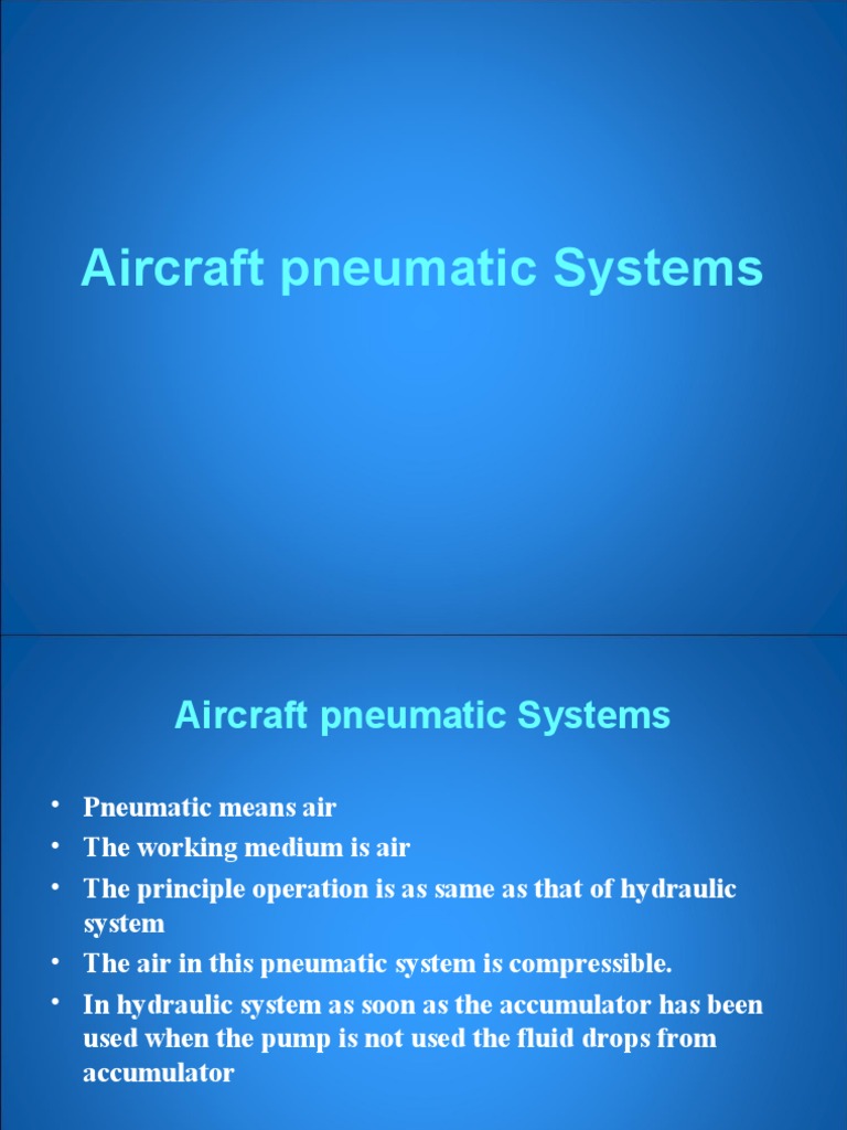 Aircraft Pneumatic Systems | PDF | Landing Gear | Aircraft