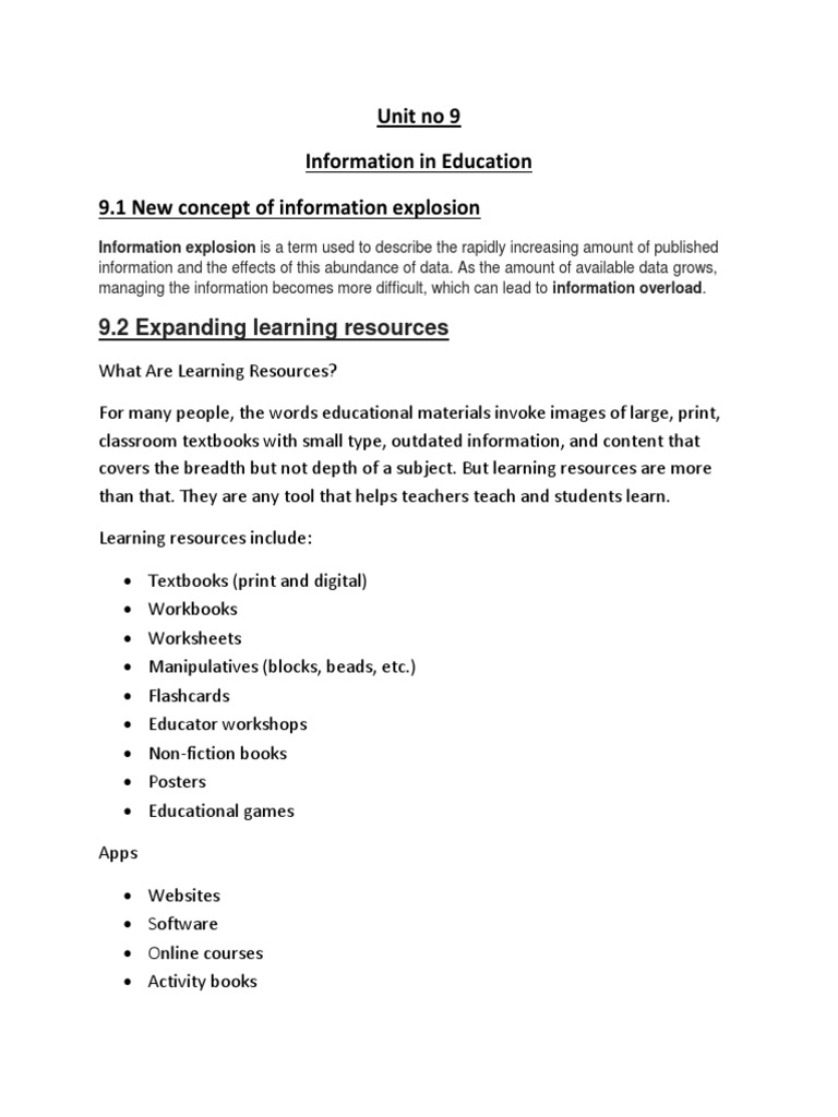 Understanding Information in Education | PDF | Learning | Teachers