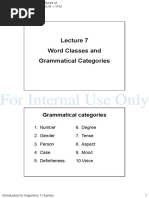 Lecture 5 - Morphology 1 - Word Structure 2021 | PDF
