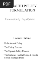 Policy Analysis Paper Format | PDF | Policy Analysis | Analysis