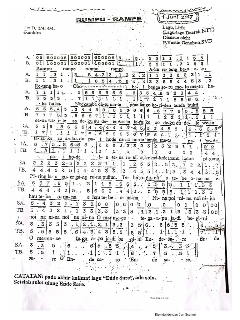 Lagu Rumpu Rampe | PDF