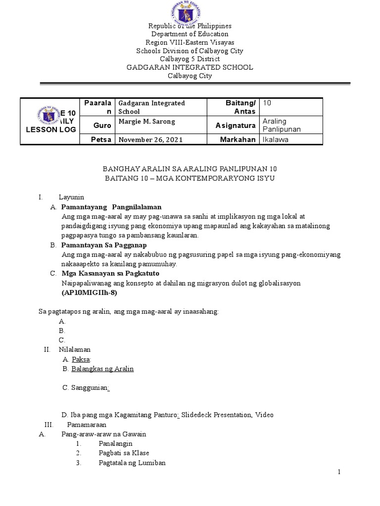 2021 2022 Lesson Plan | PDF