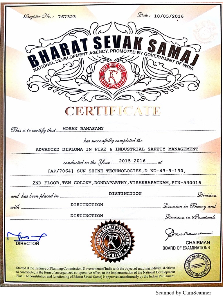 BSC Diploma Certificate | PDF