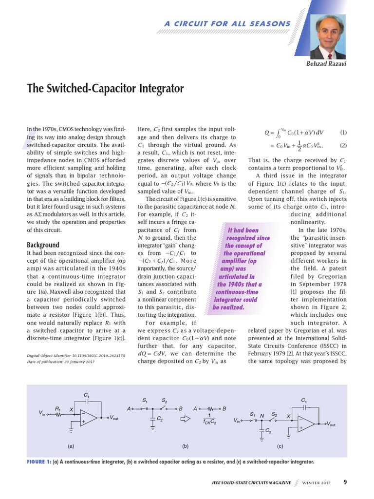 Switched-Capacitor Integrator Explained | PDF | Electrical Engineering ...