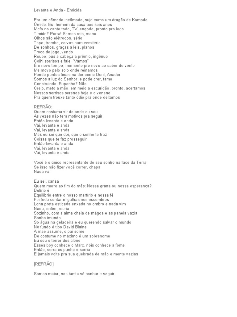 Levanta e Anda | PDF