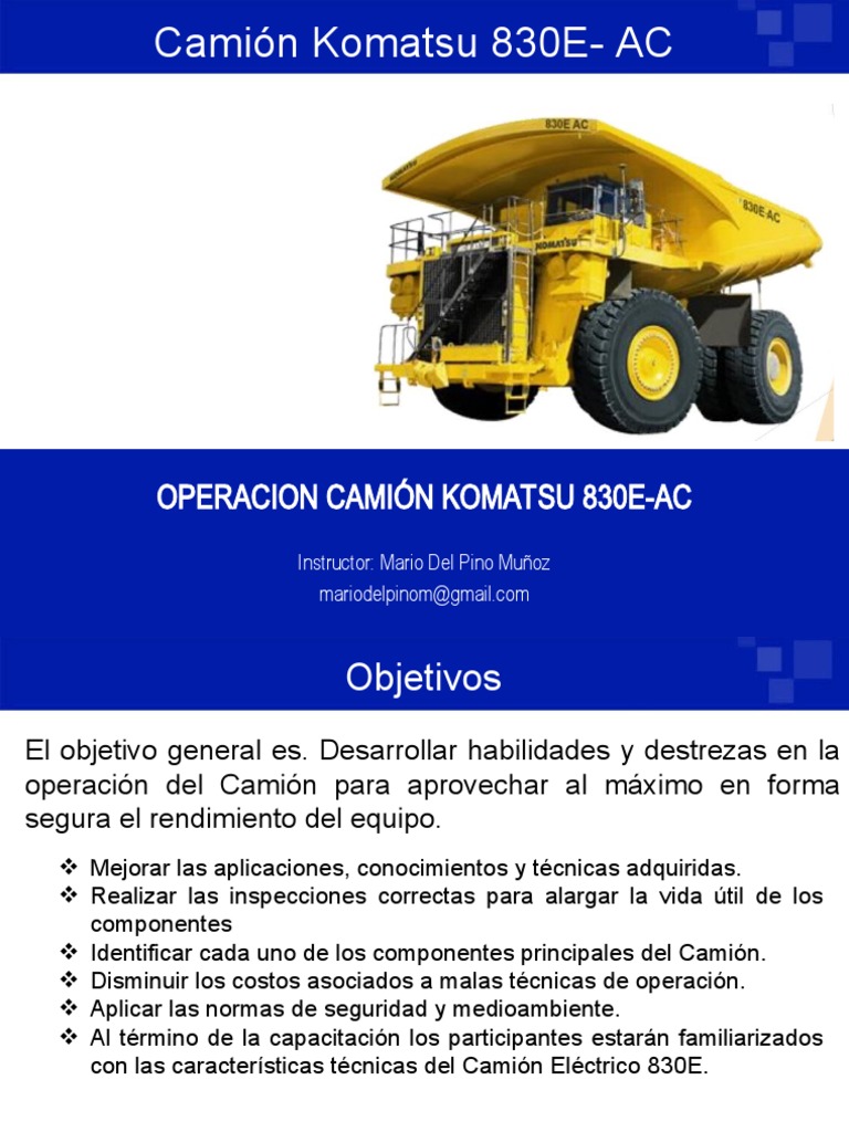 Curso camion caex