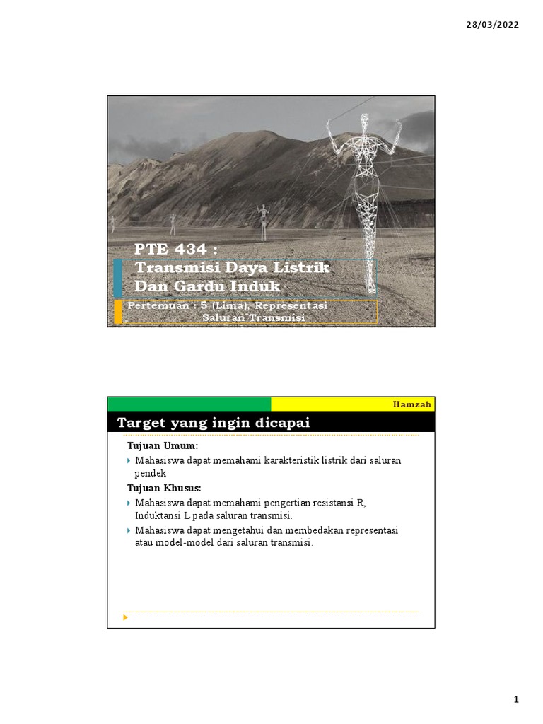 Karakteristik dan Desain Saluran Transmisi | PDF