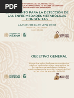 Tamiz Metabólico Neonatal IMSS-Bienestar | PDF | Hospital | Infantes