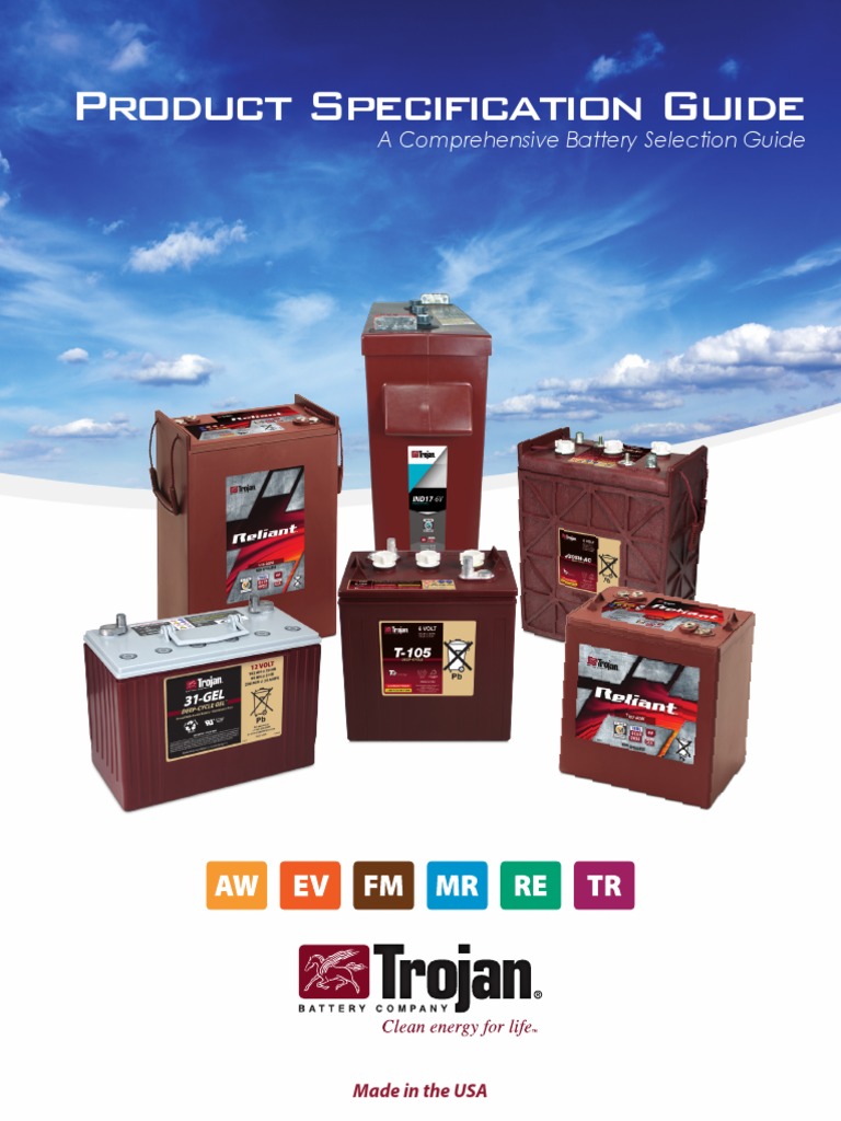 Product Specification Guide: A Comprehensive Battery Selection Guide ...