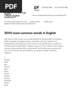 English Vocabulary by Proficiency | PDF