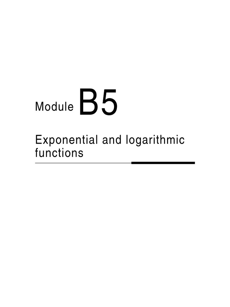 Tutorial 1B Exponents & Logarithms | Download Free PDF | Exponential Function | Function ...