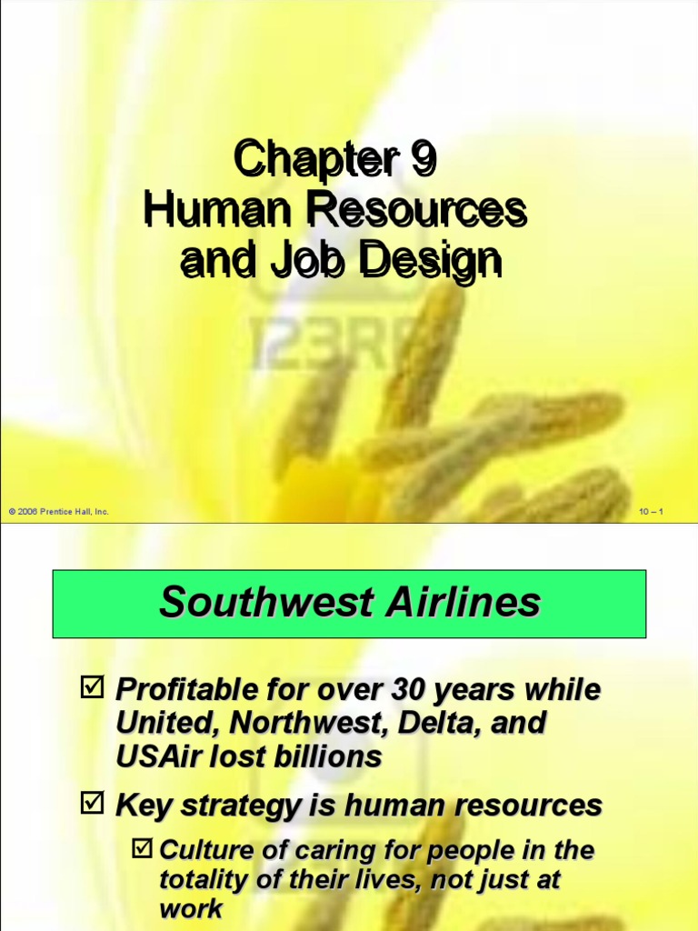 Human Resources and Job Design: © 2006 Prentice Hall, Inc | Download ...