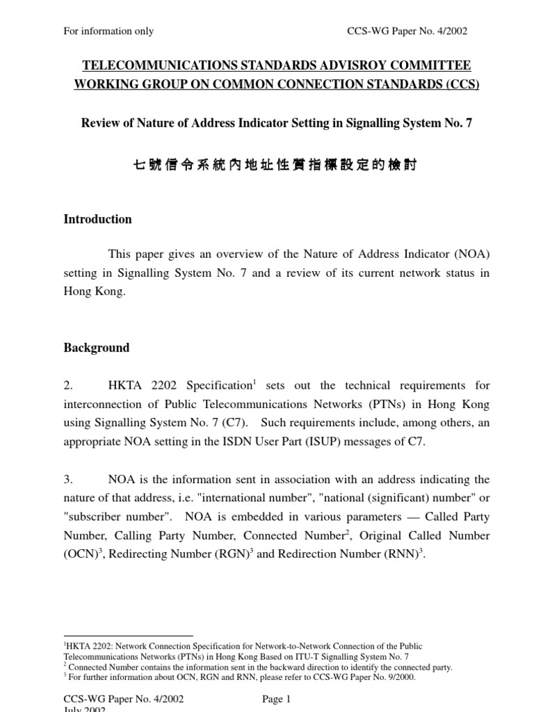 NOA Description | PDF | Information And Communications Technology ...