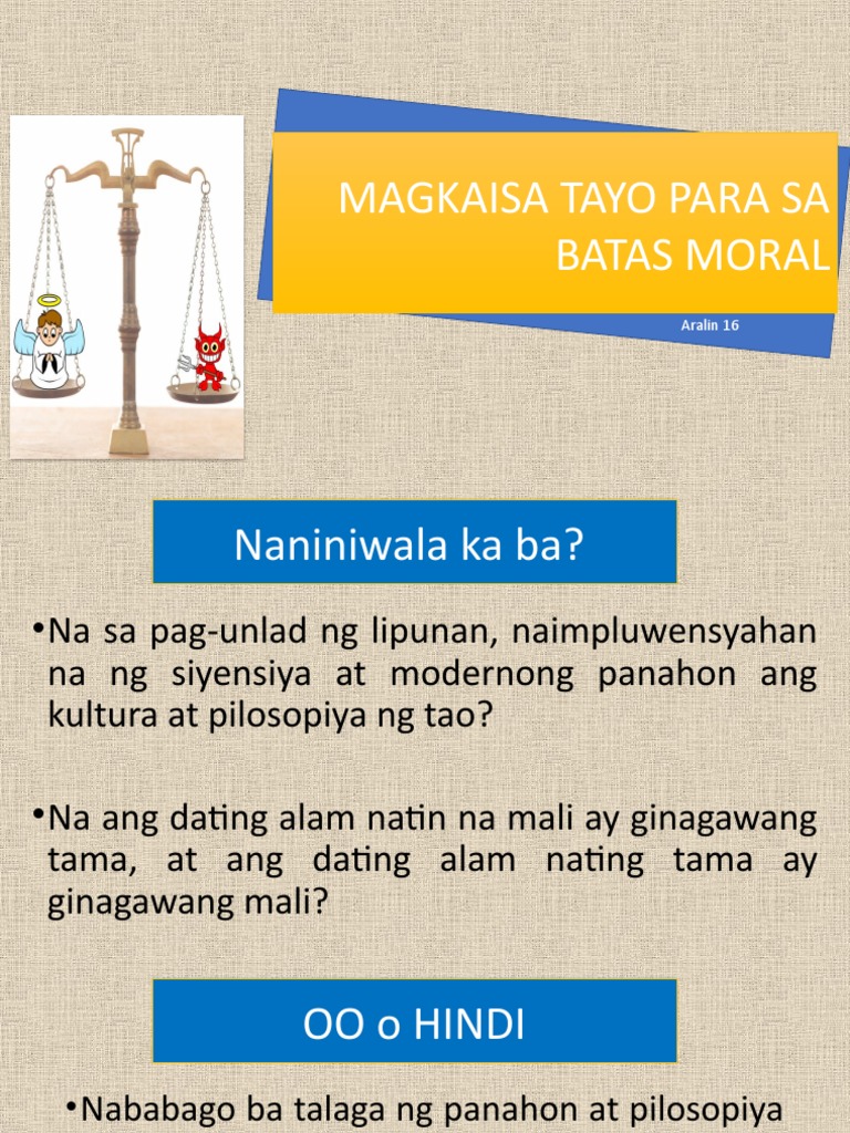 EsP 10 Aralin 16 | PDF