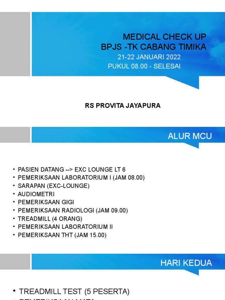 Alur Mcu BPJS-TK Jayapura | PDF