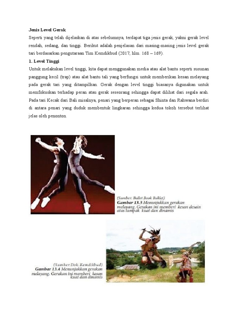 Jenis Level Gerak Tari | PDF