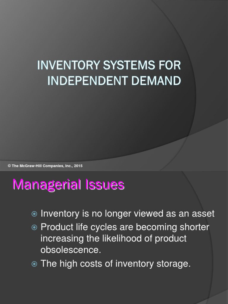 10 - INVENTORY MANAGEMENT OF INDEPENDENT DEMAND - Min - 2 | PDF ...